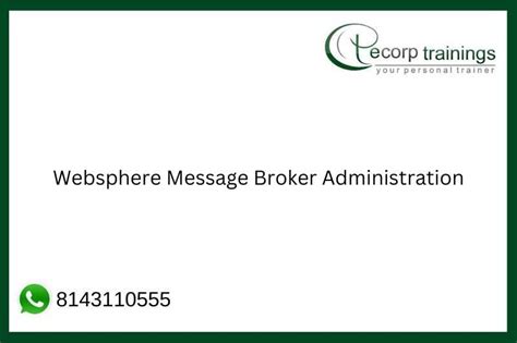 Ibm Message Broker Administration Training Hyderabad India Ecorp