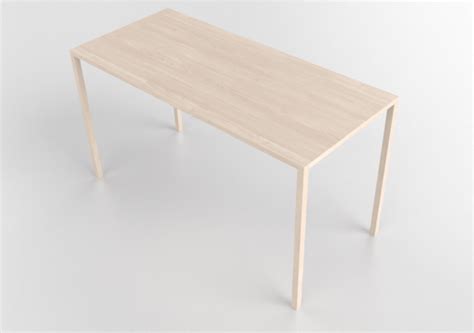 Objetos Bim ¡descarga Gratuita Mesas 3d Mesa Rectangular De Madera Swedese Bespoke