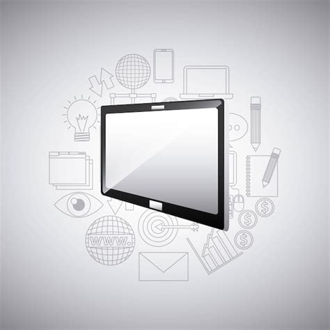 Premium Vector Tablet Technology Device Icon
