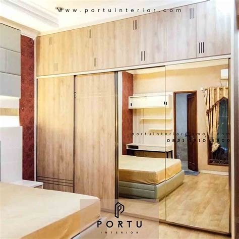 Lemari Sliding Kaca Design Minimalis Kav DKI Meruya Jakarta Barat