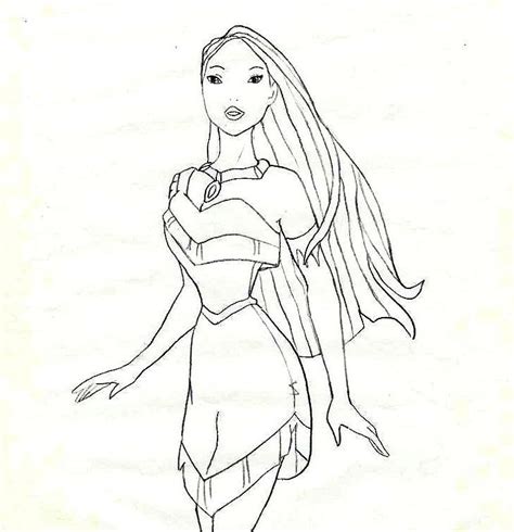 Printable Pocahontas Coloring Page Clip Art Library