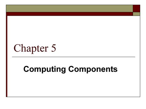 Computer Use Fundamentals Lecture Notes Chapter 05 Chapter 5