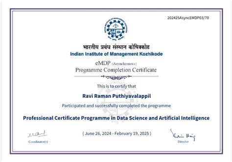 Datascience Artificialintelligence Machinelearning… Ravi Raman