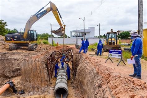 Aparecida Ruas do bairro recebem obras de drenagem pavimentação asfáltica e urbanização