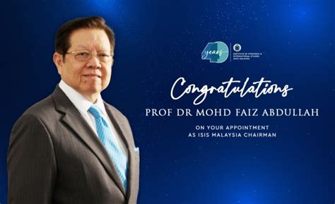 Pm Anwar Names Mohd Faiz Abdullah As New Isis Chairman Malay Mail