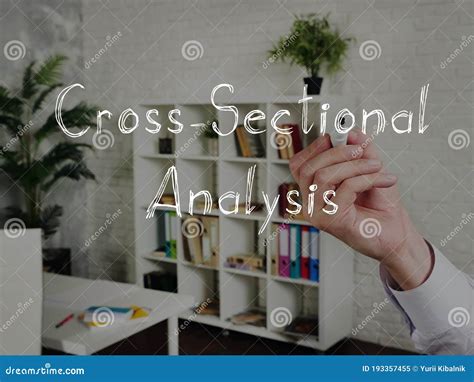 Business Concept About Cross Sectional Analysis With Phrase On The Page