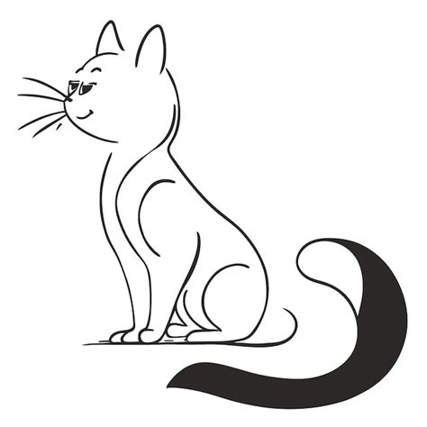 Gato Por Mori Tetsuzan Desenho De Uma Linha Por Zhangdaqian E Mori