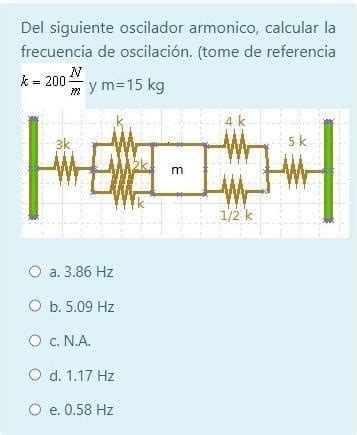 Solved Of The Following Harmonic Oscillator Calculate The Chegg