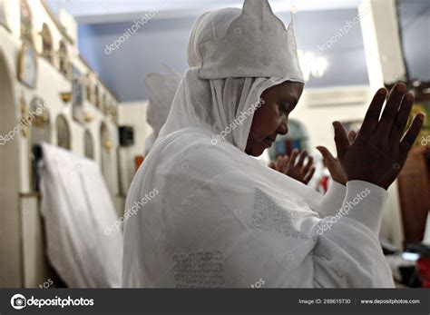 Christian Ethiopians Take Part Midnight Mass Eve Orthodox Christmas