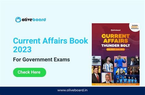 Current Affairs Book 2023 For The Government Exams Preparation