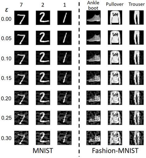Samples Of Adversarial Images For MNIST And Fashion MNIST Download Scientific Diagram
