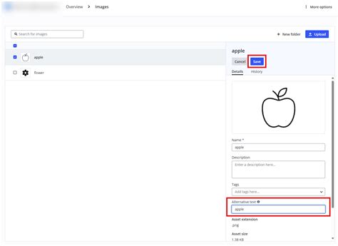 How To Use Alternative Text In Libraries Templafy Help Center