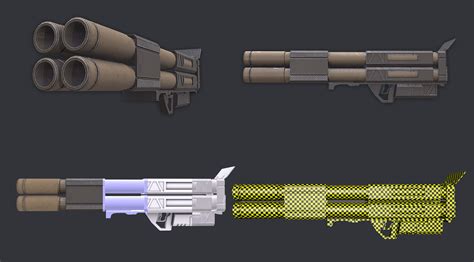 Rocket Launcher Pack 3d Model By Netleon