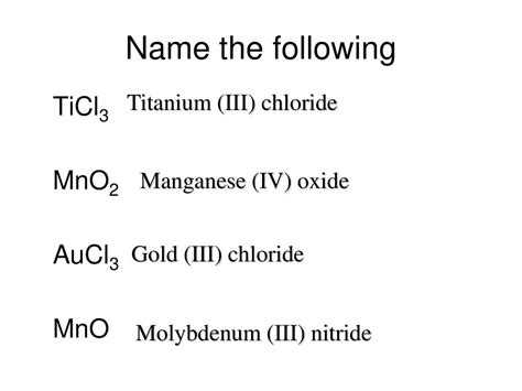 Ionic Compounds Naming Ppt Download