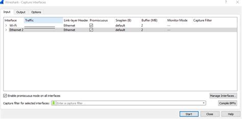 creating a rolling or ring buffer packet capture in wireshark for windows