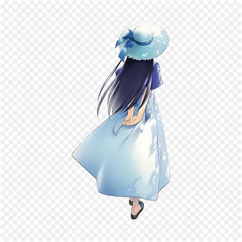 手绘卡通小女孩背影png图片素材下载 图片编号8069570 png素材网