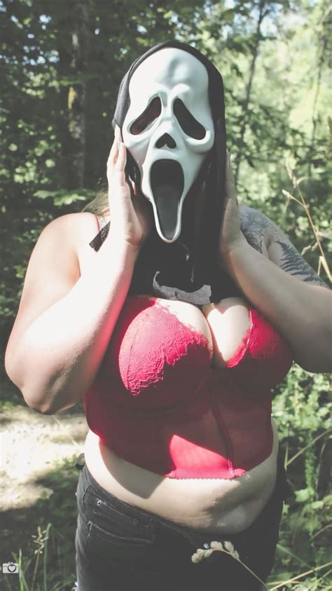 Ghostface Scream Boudoir Halloween Boudoir Photoshoot Boudoir