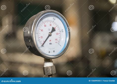 Counter Pressure Industrial Barometer Barometer Stock Image Image