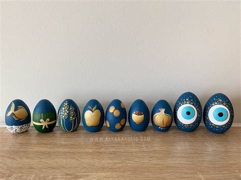 Norooz Eggs Set Of 9 Persian Nowruz Eggs Noruz Haftseen Persian