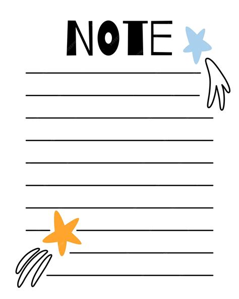 Premium Vector Notes List Template Organizer And Schedule With Place