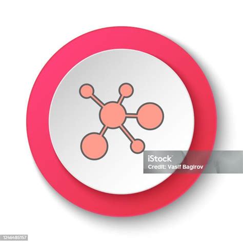 round button for web icon database server link button banner round