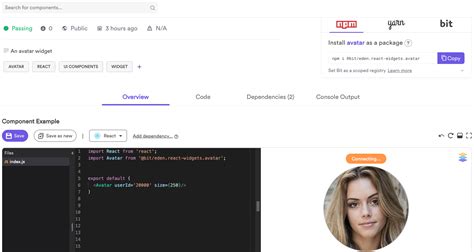 Github Bitdev Community Legacy Avatar Widget An Avatar Widget Shared Using Bit