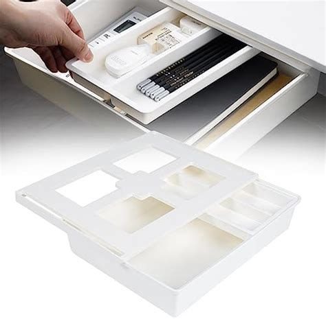 SCLLNDA Schublade Unter Schreibtisch Selbstklebend Unterbau Schublade