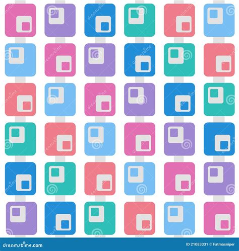 Patern Color Square Stock Illustration Illustration Of Funky 21083331