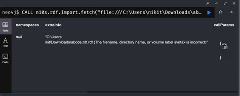 I Am Unable To Import An Rdf File Into The Neo4j Desktop App Import