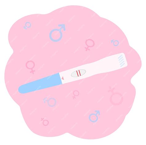 Premium Vector Pregnancy Test With Double Strip And Female And Male Symbols Vector Premium Vector Pregnancy Test With Double Strip And Female And Male Symbols Vector