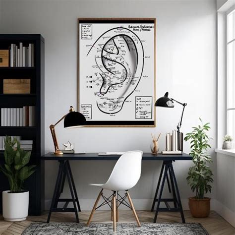 Auricular Acupuncture Chart Digital Download Etsy