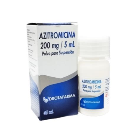 Azitromicina Suspensión Polvo 200Mg 5Ml X 30Ml Drotafarma Farmadon