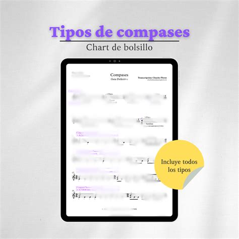 Tipos De Compases Chart De Bolsillo Chucho Flores Music