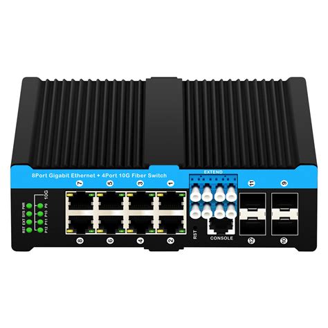 12 Port 10g L2l3 Managed Poe Switch Optical Bypass Switch 410g Sfp