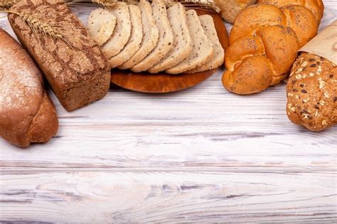 Premium Photo Different Types Of Bread Isolated On White Background Empty Space