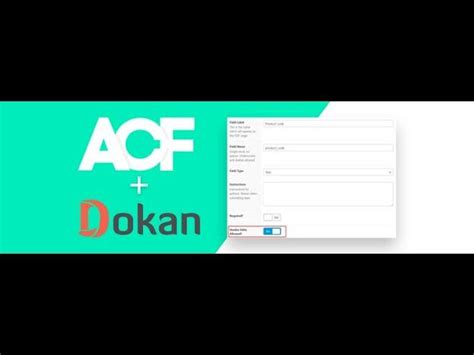 Krazy Plugins On Linkedin Acf For Dokan Wordpress Plugin For Dokan
