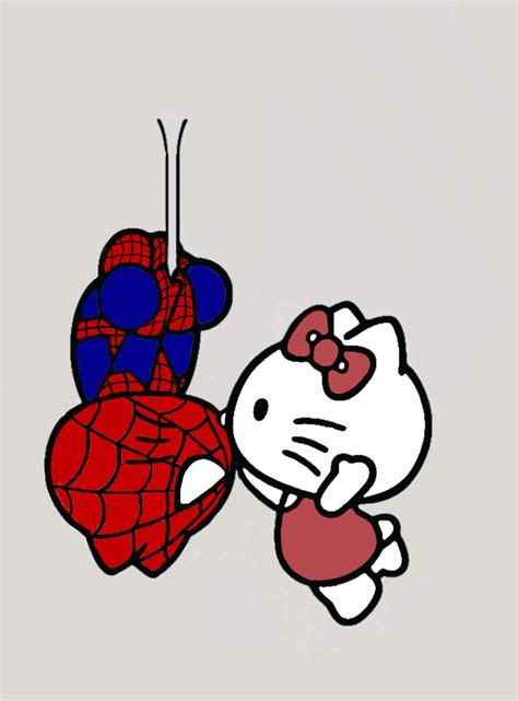 Spider Kitty And Girl Kitty в 2025 г Стикер арт Легкие рисунки