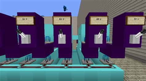 8 Bit Memory Cell Minecraft Map