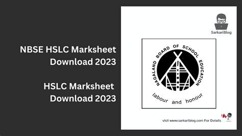 Nbse Hslc Marksheet Download 2023 Marksheet Download