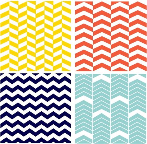 Four Seamless Chevron Patterns Free Vector In Adobe Illustrator Ai