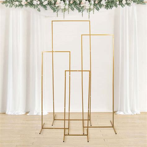 Gold Metal Frame Wedding Arch Set Of 4