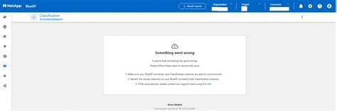 Classification Page Shows Error Connection Refused To Classification