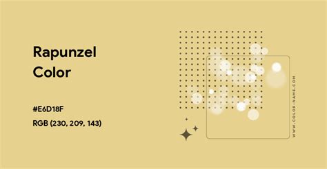 Rapunzel Color Hex Code Is E6d18f
