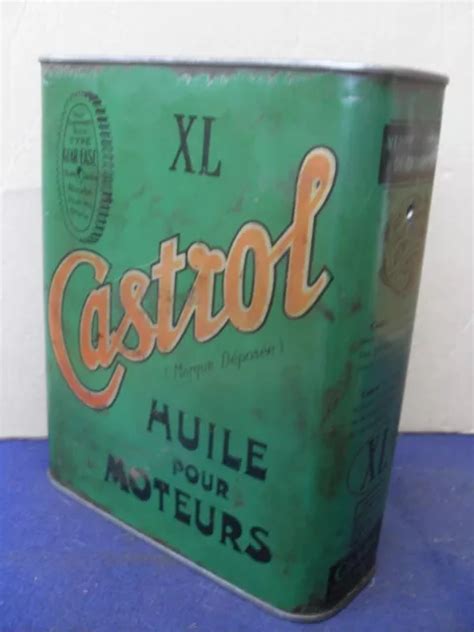 BIDON ANCIEN HUILE GARAGE CASTROL XL DEBUT des ANNÉES EUR PicClick FR
