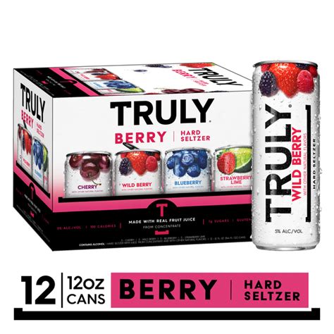 Truly Spiked And Sparkling Seltzer Berry Variety Pack 12pk 12oz Cans