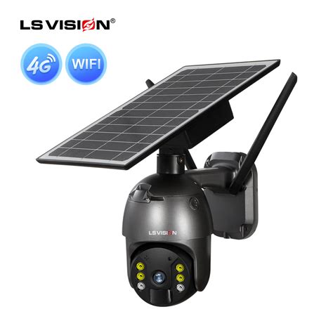 Black Color WIFI 4G 8W Solar Camera Manufactuer in China