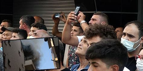 Film izler gibi yangını seyrettiler Kalın Haber