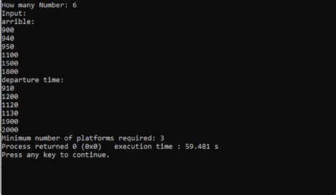 Minimum Number Of Platforms Required For A Railway