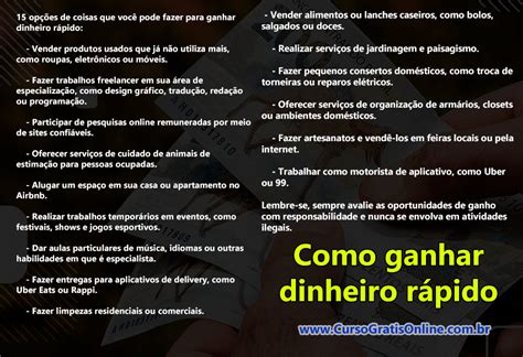 Como ganhar dinheiro rápido e fácil As 13 melhores formas