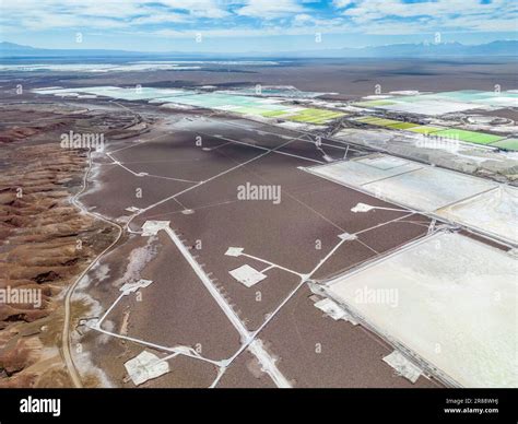 Lithium Fields In The Atacama Desert In Chile South America A